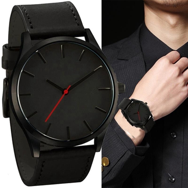 Luxury Brand Mens Watches Sport Watch Men's Clock Army Military Leather ...