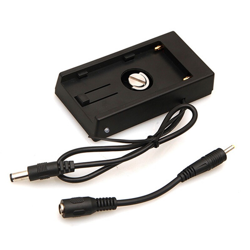 Camera Battery Adapter Buckle Plate with 7.4V DC Plug for Sony NP-F ...