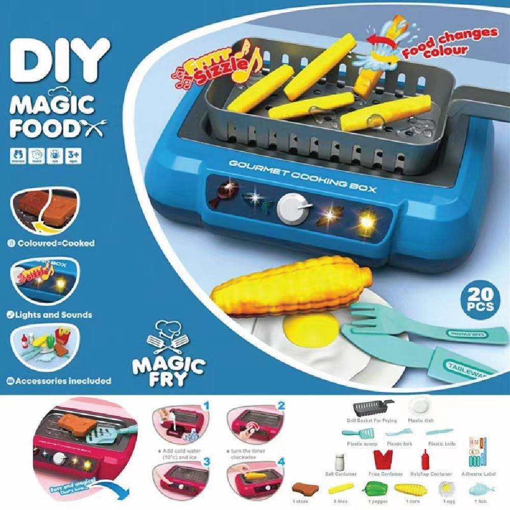 Vanyeh DIY Magic Food Magic Fry Add Water Cooking Set Pretend Play Set ...