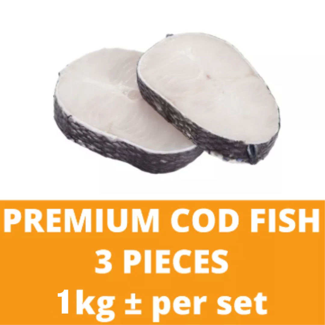 Premium Cod fish 3- 4 pcs (1KG±) (Sold per Set) 鳕鱼 Sung Tao Seafood ...
