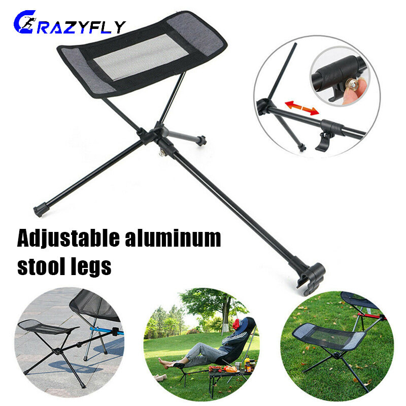 Crazyfly Outdoor Portable Folding Chair Foot Mop Rack Telescopic Leg ...