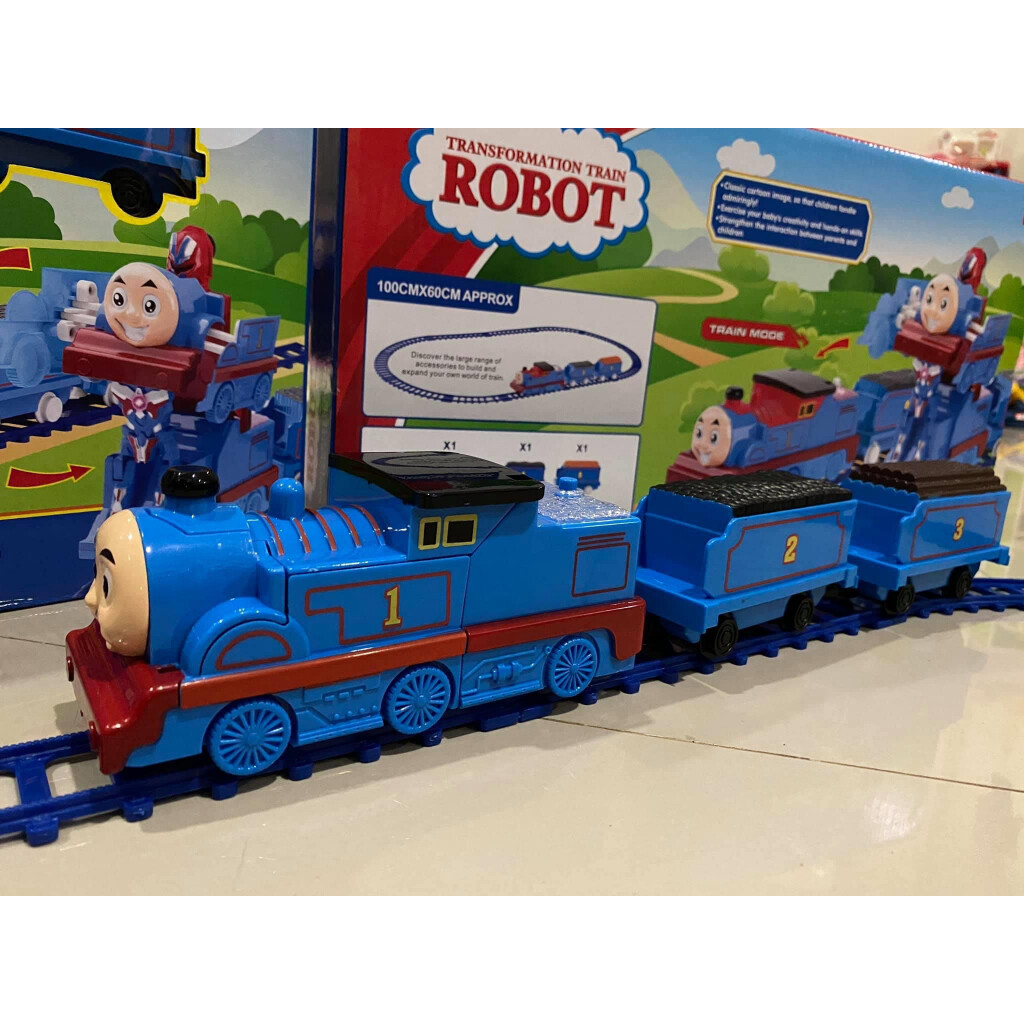 Transformation Train Robot พร้อมรางรถไฟ Thomas Friends ตัวรถไฟแปลงร่าง ...
