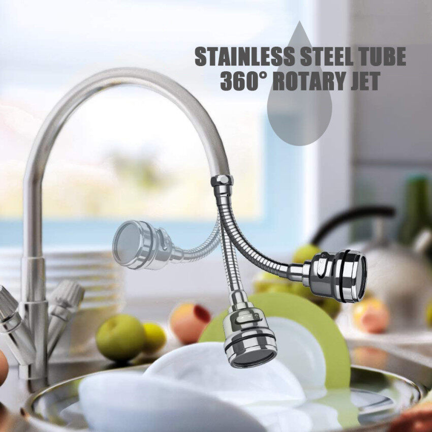3โหมด Movable Tap Kitchen Faucet Head 360 ° Rotatable Faucet Sprayer ...