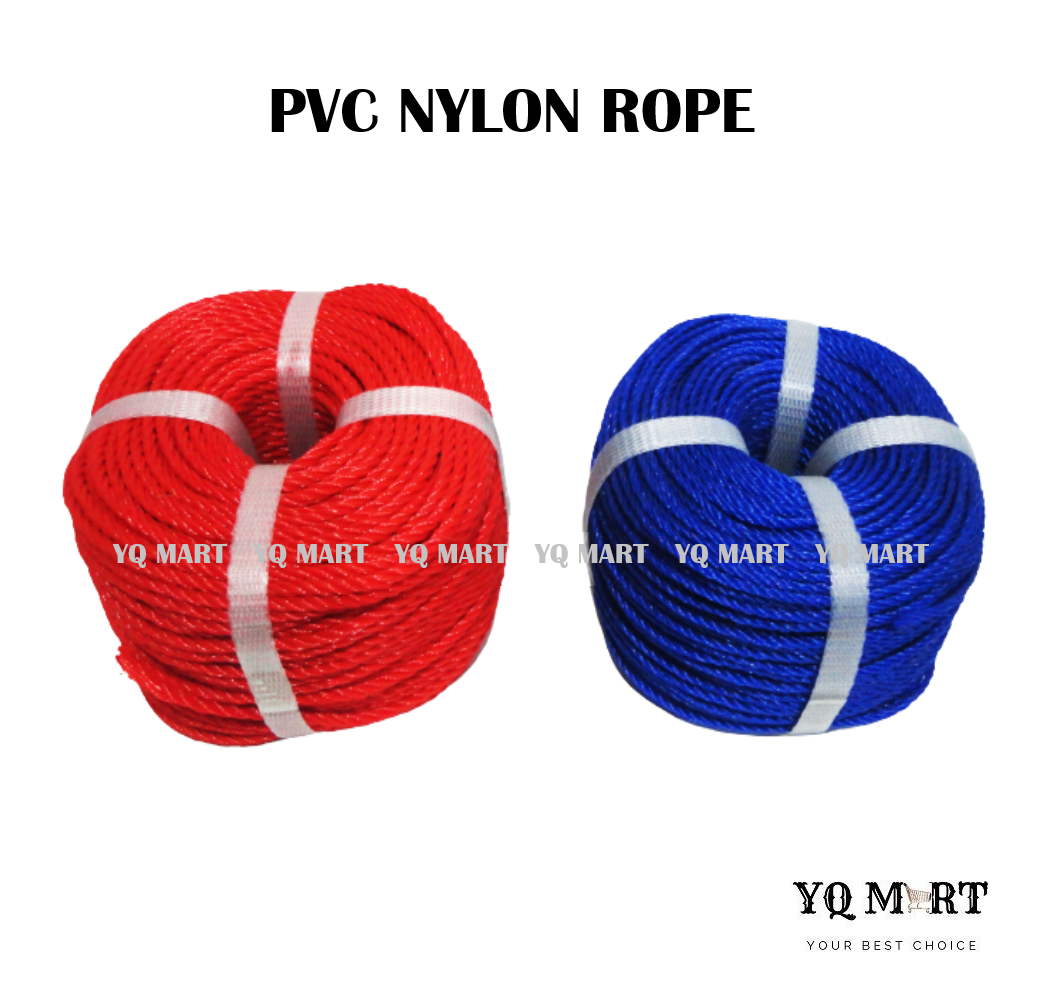 PVC Nylon Rope 3.5MMx100M/ 4MMx80M/ Tali Nylon | Lazada