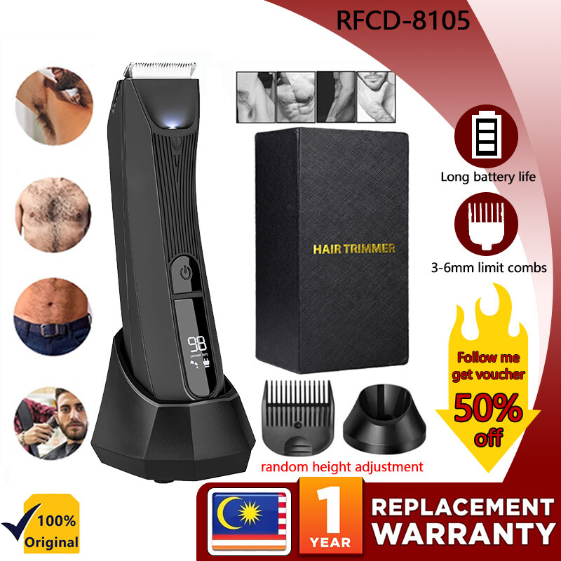 Kemei Groin Area Hair Trimmer Blade Body Trimmer for MenWaterproof Wet ...