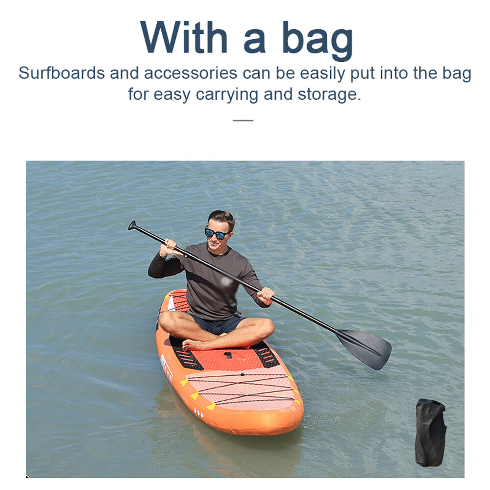 LIXADA Inflatable Stand-Up Surfboard Seaside Beach Water-skiing ...