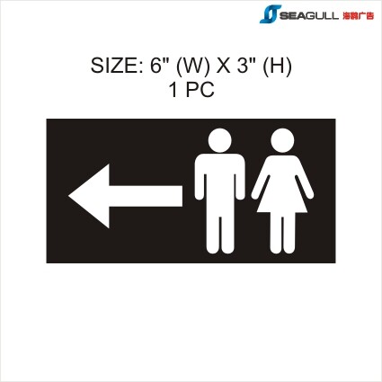 Minimalist Toilet Signage / Sticker Door / Tandas / Restroom Bathroom ...