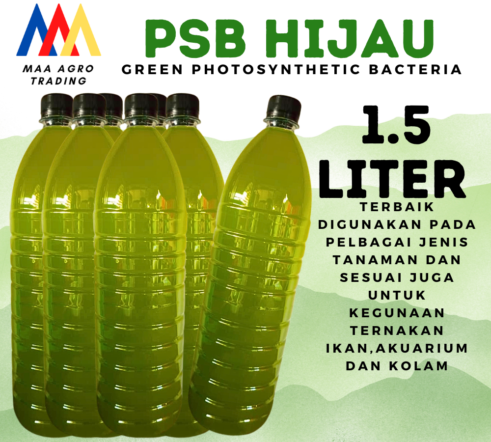 PSB Photosynthetic Bacteria Hijau 1500ml Untuk Pertanian Penyubur Tanaman dan j Akuakultur ...