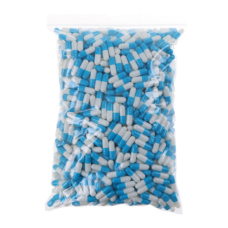 【Flash Sale】1000Pcs Empty Hard Vacant Gelatin Capsule Size 0# Gel ...