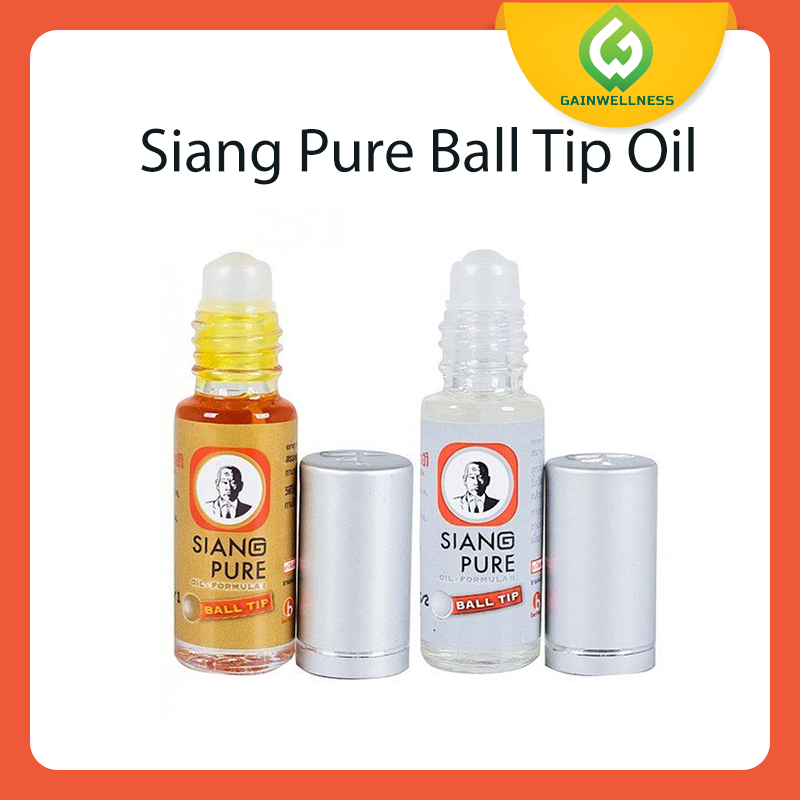 Thailand SIANG PURE BALL TIP OIL SILVER / GOLD 3 ml Wangi Minyak Thai ...