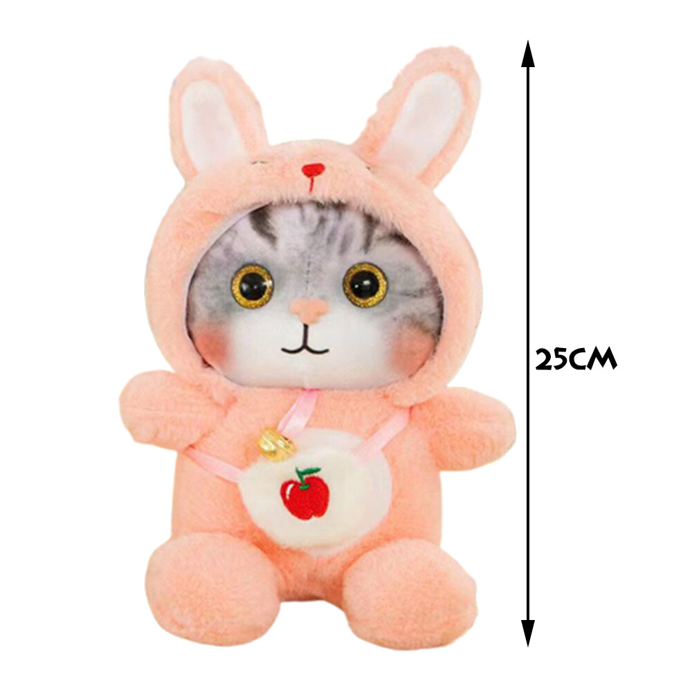 Fluffy Cat Plush Toy Sleep Pillow Cute Animal Stuffed Cat Kid Birthday ...