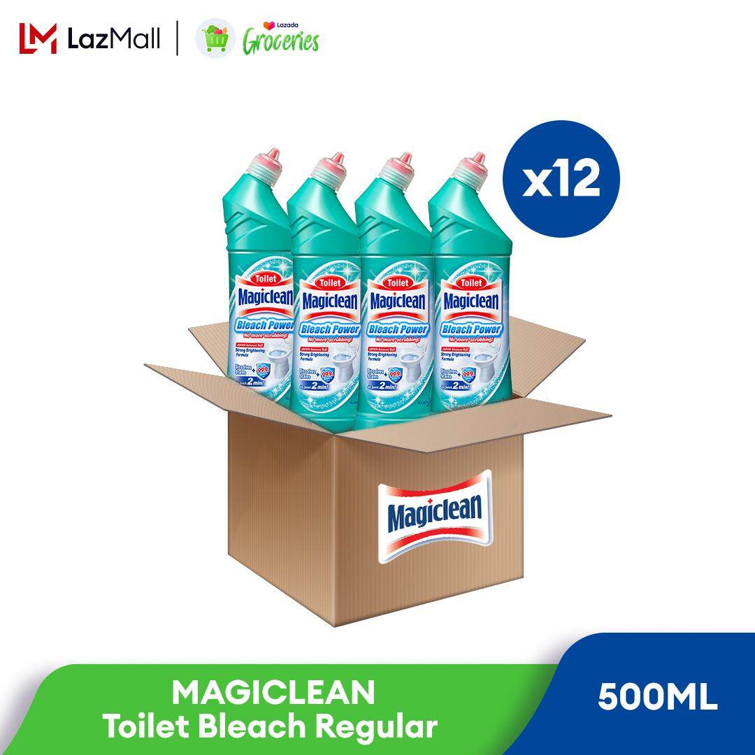 [CARTON] Magiclean Toilet Bleach Regular (500ml) x12 | Lazada
