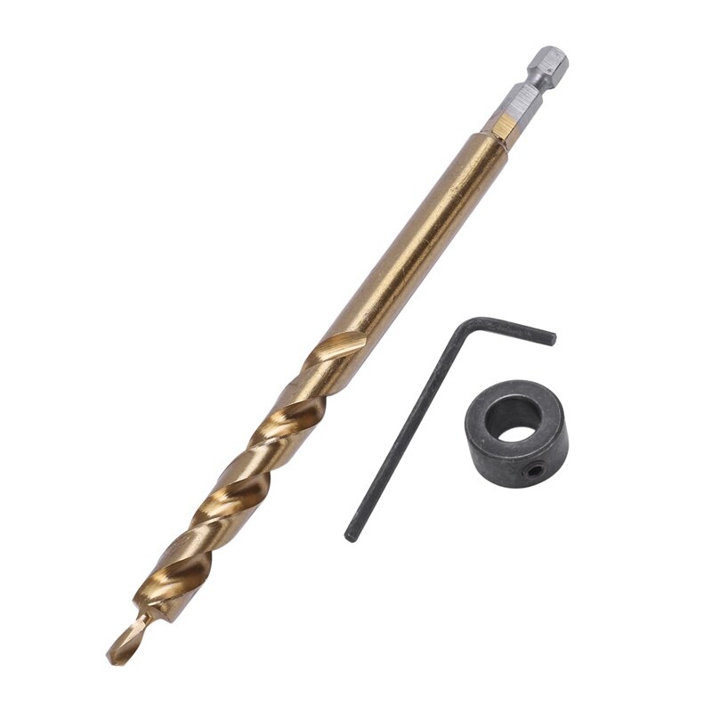 2Pcs 1/4 Inch Hex Shank Pocket Hole Drill Bit + 3/8(9.5Mm)Replacement ...