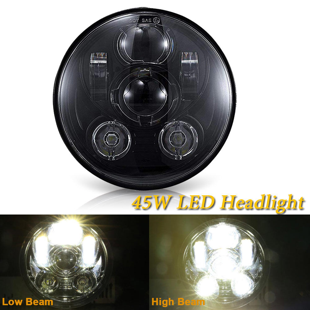 Newest 5 Inch Motorcycle LED Headlight for Dyna Softail Sportster 883 ...