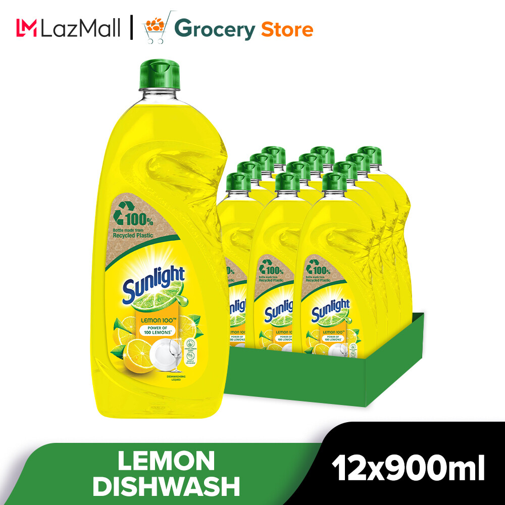 [CARTON DEAL] Sunlight Dishwash Liquid Lemon 800ml x 12 | Lazada