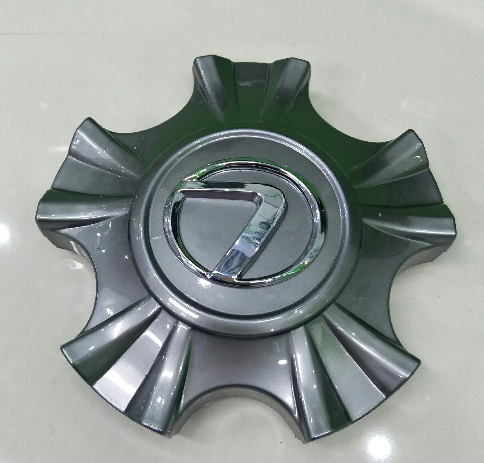 JC| 1/4pcs Silver Gray Full Chrome Wheel center Hub Cap Fit for Toyota ...