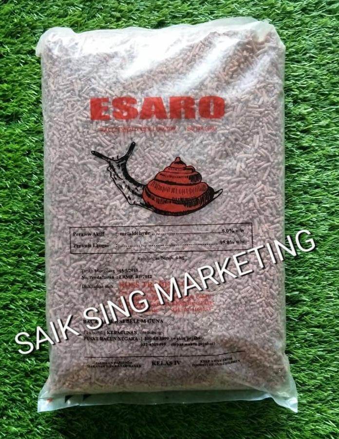 4KG Esaro Snail Chemical Poison Killer Molluscicide Pellets Racun Siput ...