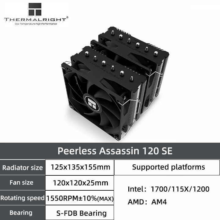Thermalright PA120 SE Super Double Assassin AGHP Nghịch Đảo Ống Dẫn ...