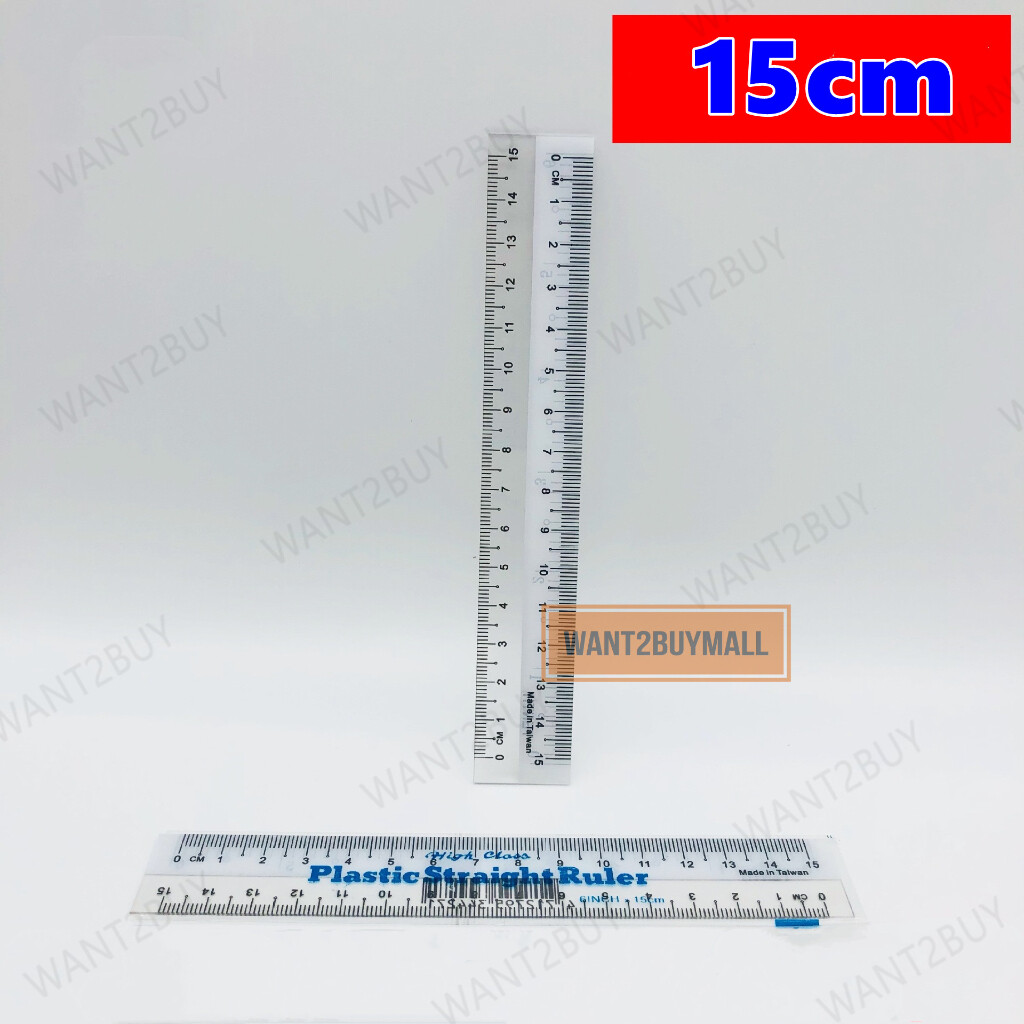 🇲🇾 15cm 20cm 30cm Plastic Straight Ruler Student Flexible Stationery Alat Tuli Office Bendable ...