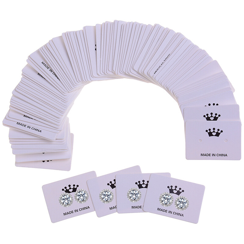 FG 100 x Package cards paper cards earring holder display cards ear ...