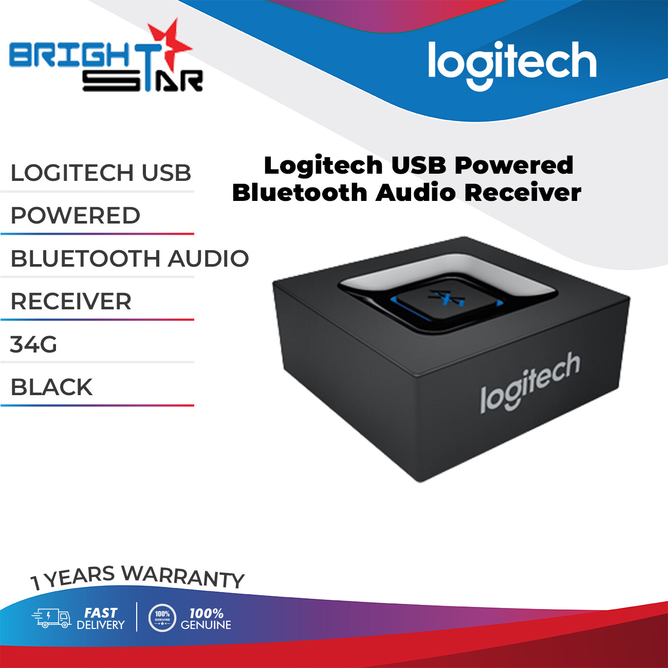 Logitech USB Powered Bluetooth Audio Receiver | Lazada