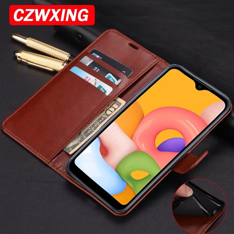 เคส Samsung Galaxy A01เคสโทรศัพท์ฝาพับตั้งได้สำหรับ Samsung Galaxy A01 ...