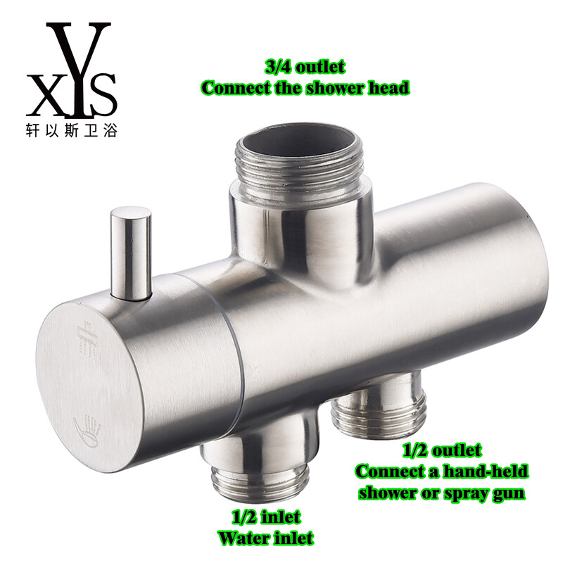 shower set with faucet SUS 304 stainless steel angle valve high ...