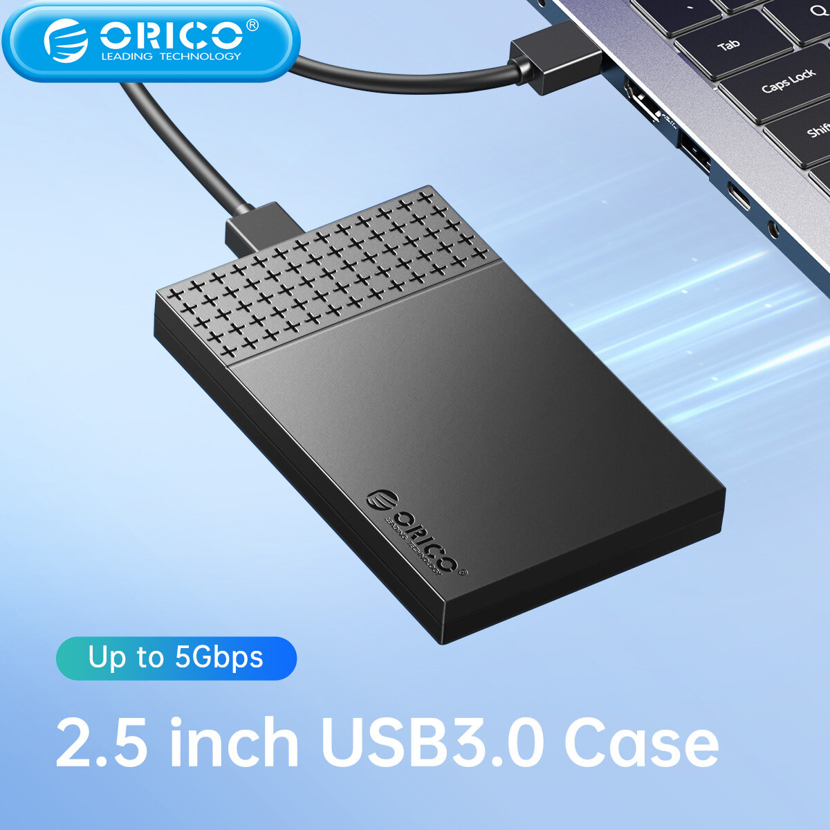 ORICO Hard Drive Enclosure 2.5" HDD Case SATA3.0 to USB3.1 Type-C SDD ...