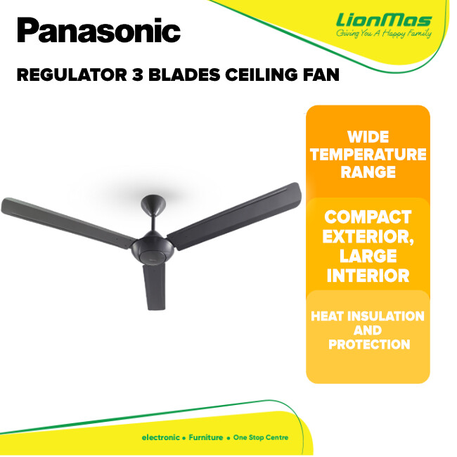 Panasonic REGULATOR 3 BLADES CEILING FAN (60") F-M15A0VBWH | Lazada