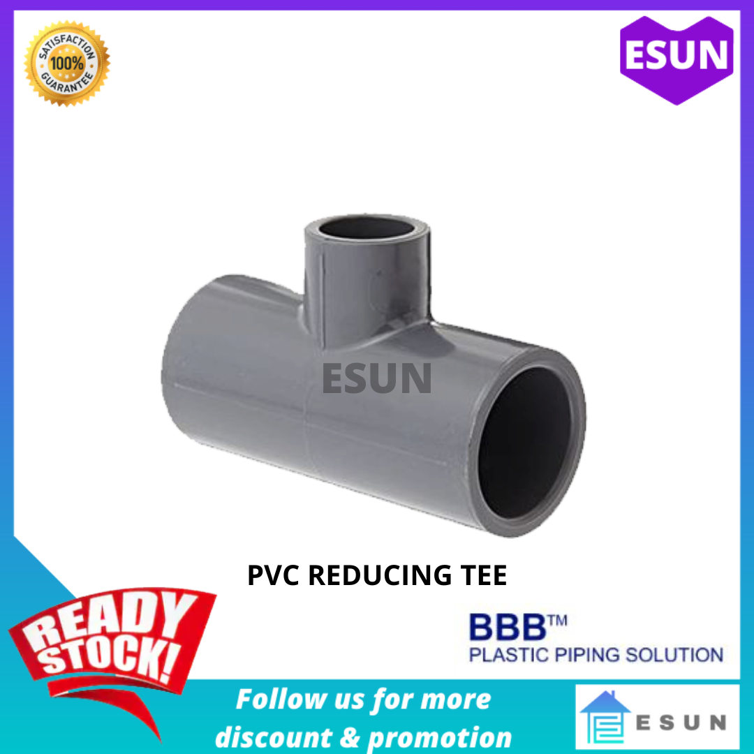 PVC Reducing Tee Connectors Water Pipe Garden Irrigation Water Pipe ...