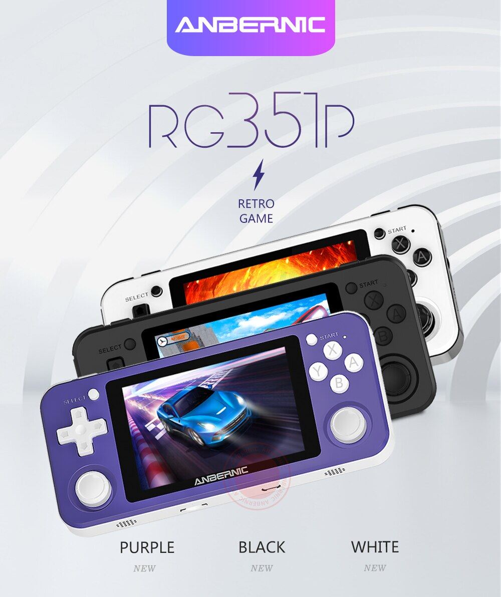 RG280V 350P RG351P ANBERNIC Retro Game RG350M Linux System PC Shell PS1 ...