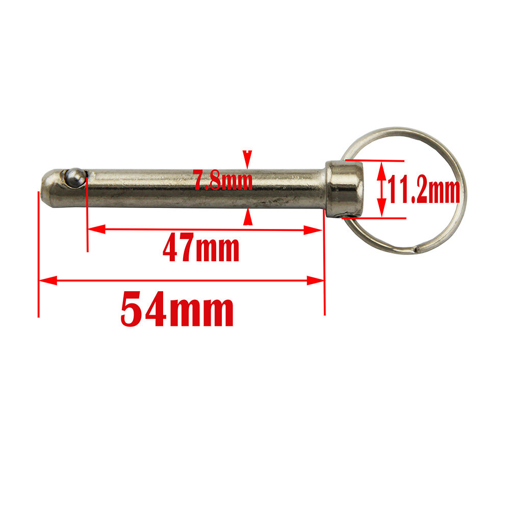 4 Pieces Diameter 6mm 8mm 10mm Zinc Plated Steel Quick Release Ball Pin ...