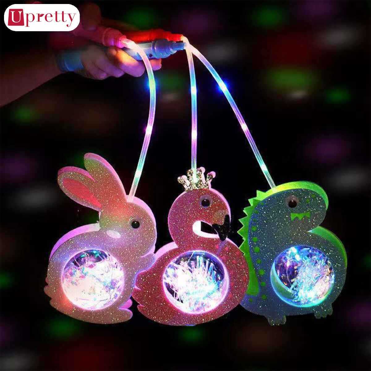 Upretty Kids Handheld LED Festival Light Colorful and Flashing Cartoon ...