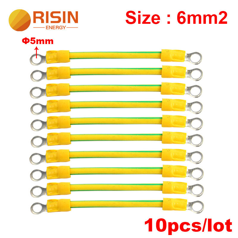 Professional Supply RISIN Ground Wire 6 Square Yellow Green Color ...