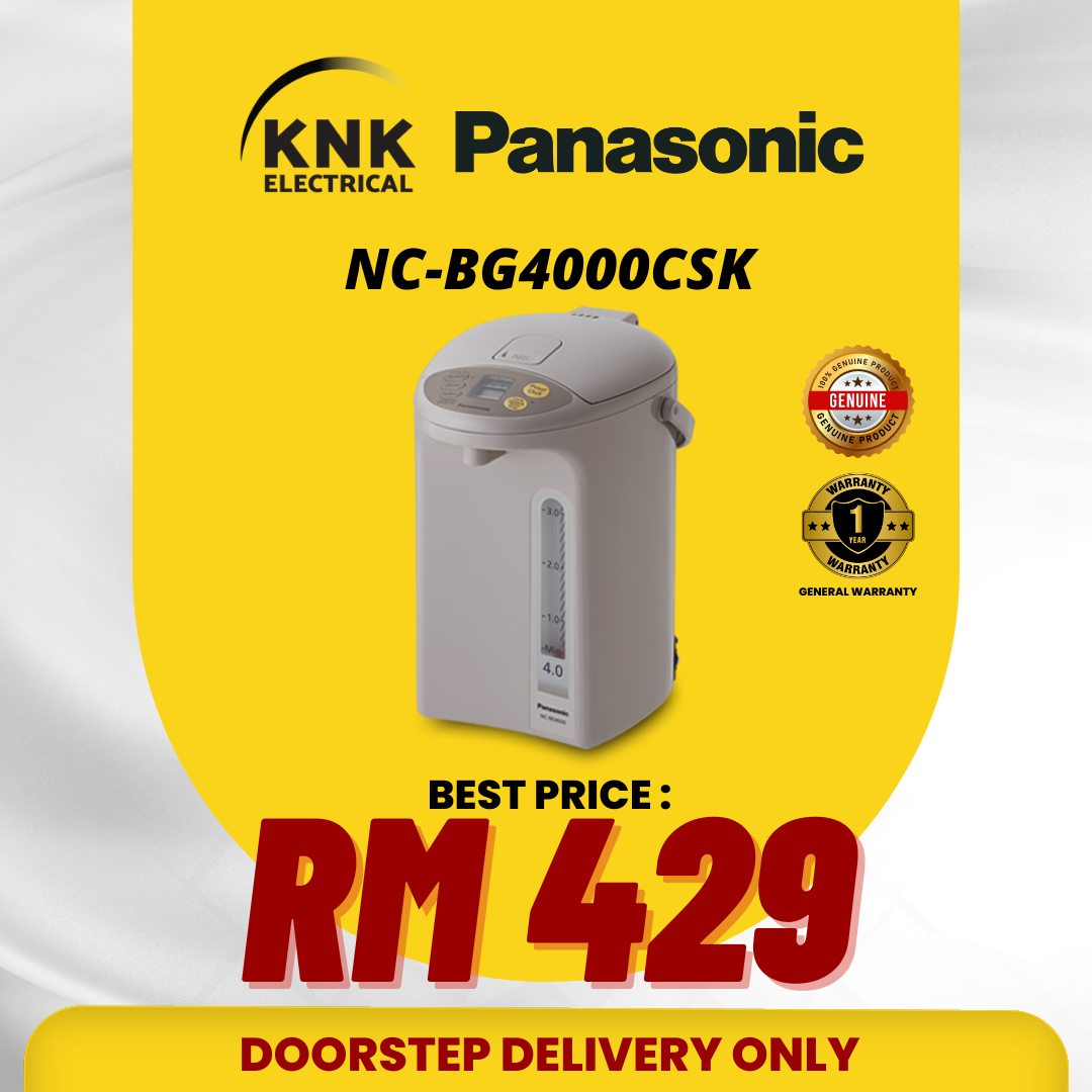 Panasonic 4.0L Thermo Pot NC-BG4000CSK (U-VIP Binchotan) | Lazada