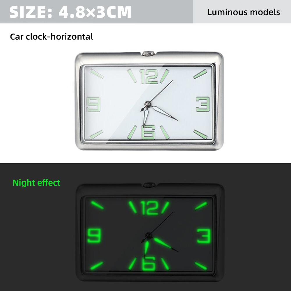 Car Luminous Quartz Watch Mini Clock Vent Dashboard Truck Off-Road ...