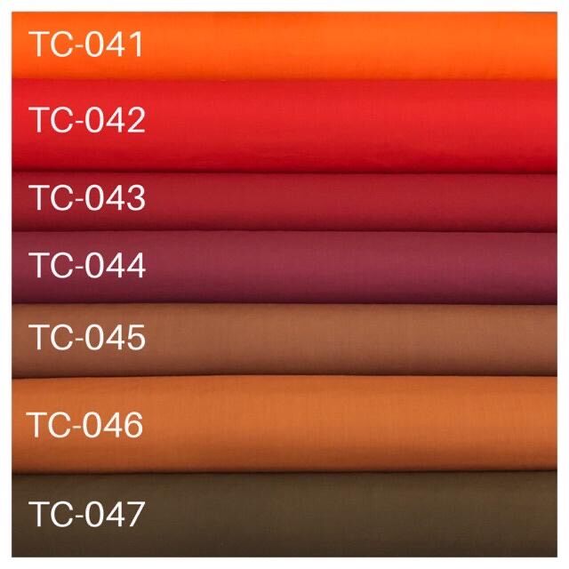 Grape Brand Plain Colour Dyed Poplin Tetron Cotton Fabric (45 inch wide ...