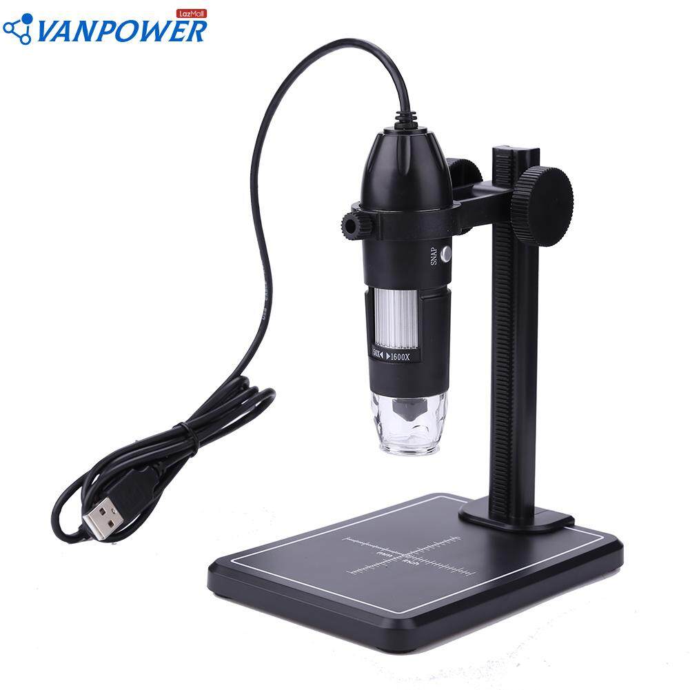 1600X USB Digital Microscope with Stand 8LED 2MP Zoom Electric ...