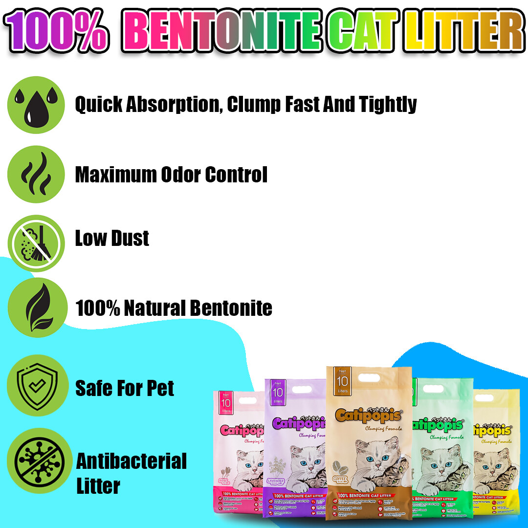 Catipopis Cat Litter - Clumping Formula 10L | Lazada