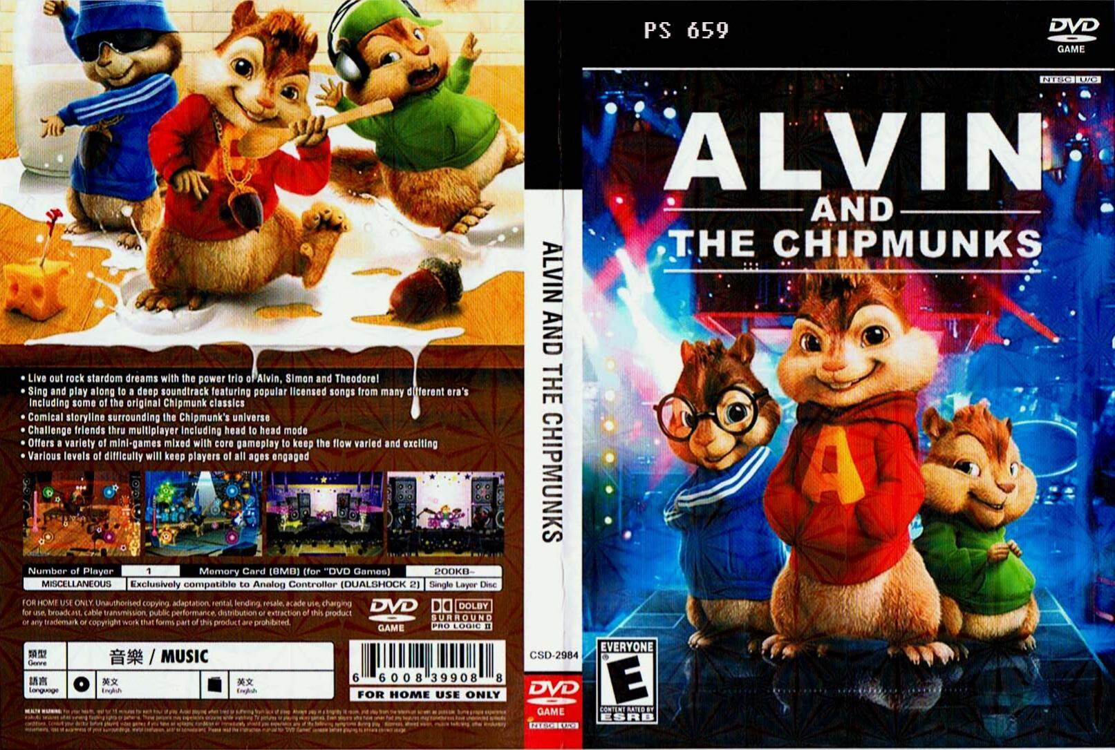 PS2 GAME ALVIN AND THE CHIPMUNKS | Lazada