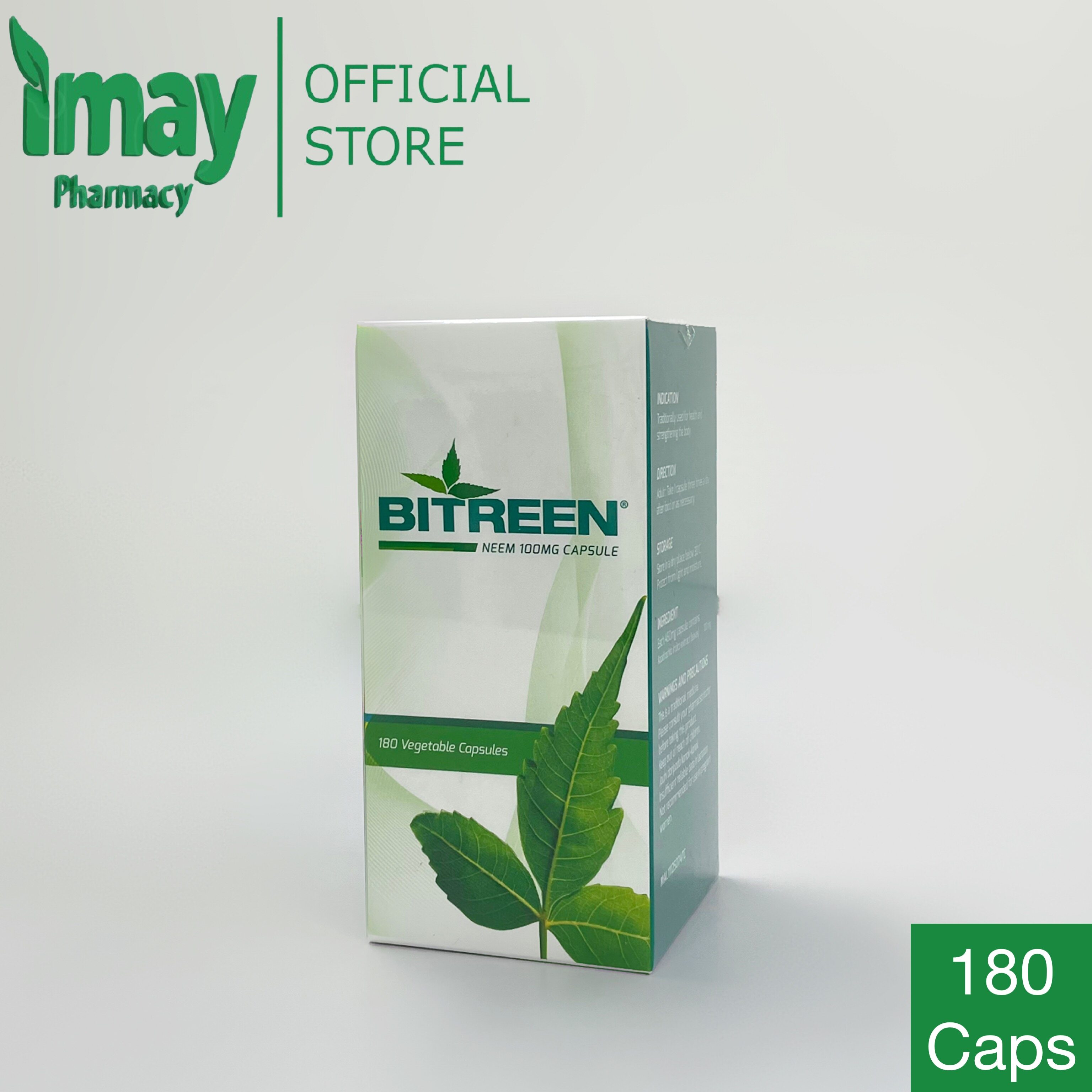 Bitreen Neem 100mg capsules - 180 vegecaps | Lazada