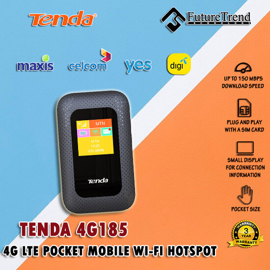 TENDA 4G185 4G LTE Advanced Portable Wireless WiFi Modem Router | Lazada