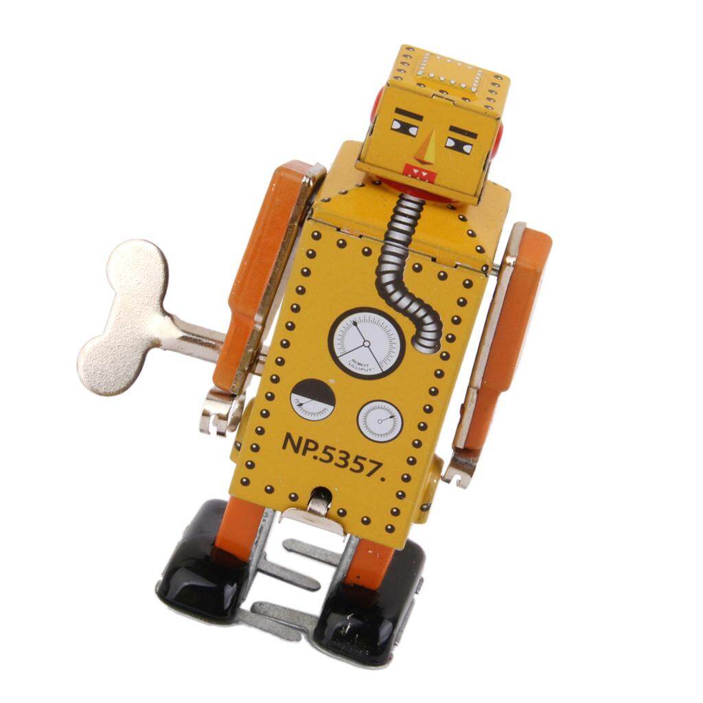 Miffer Vintage Lilliput Robot Wind Up Metal Tin Toy Clockwork ...