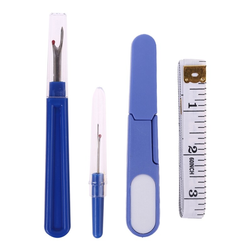 【Ready Stock】11pcs Seam Ripper Yarn Cutter Scissor Soft Measure Tape ...