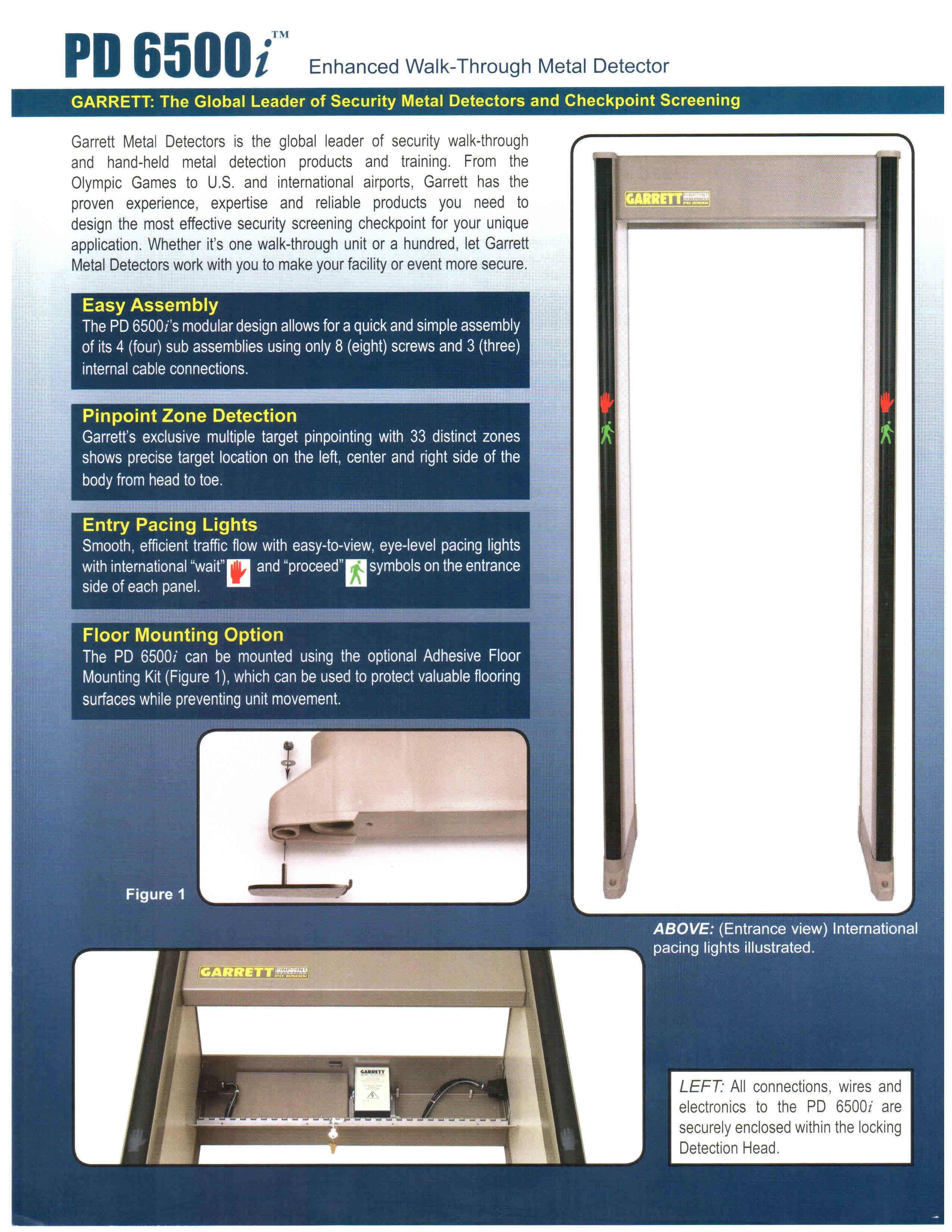 GARRETT WALK THROUGH METAL DETECTOR PD6500i | Lazada