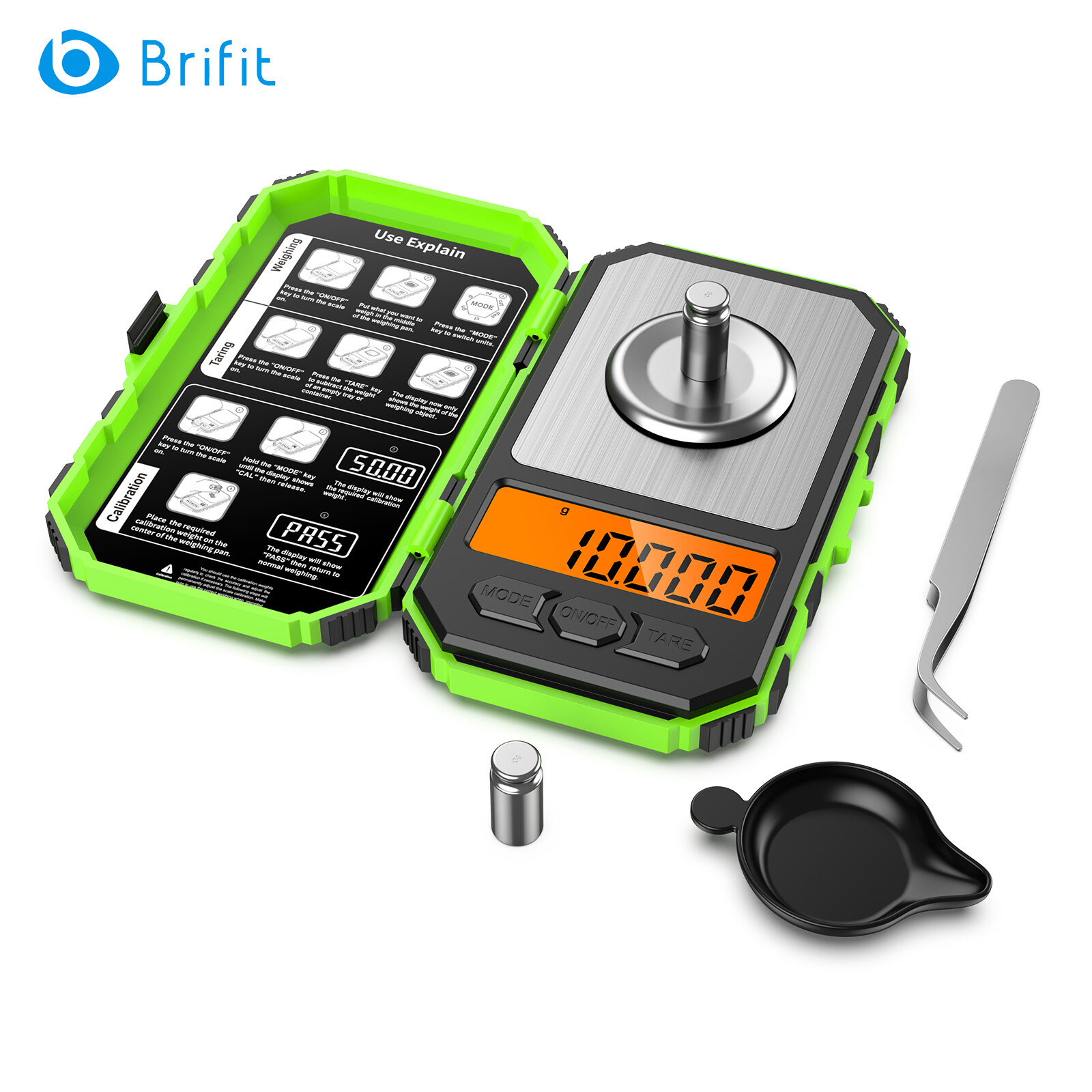 Brifit 50g/0.001g Mini Electronic Scale,Milligram scale, pocket ...