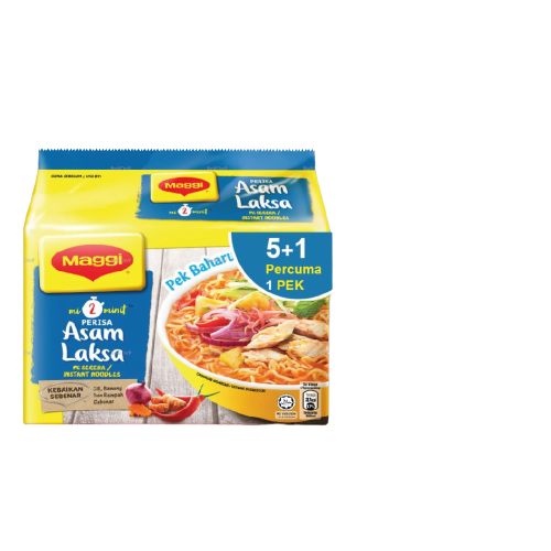 Maggi Asam Laksa 2 Minute Noodles (5+1) x 78g | Lazada