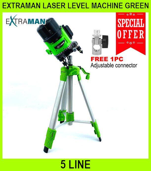 Extraman Laser Level Machine Green Laser 5 Line Laser Level Kit SET ...