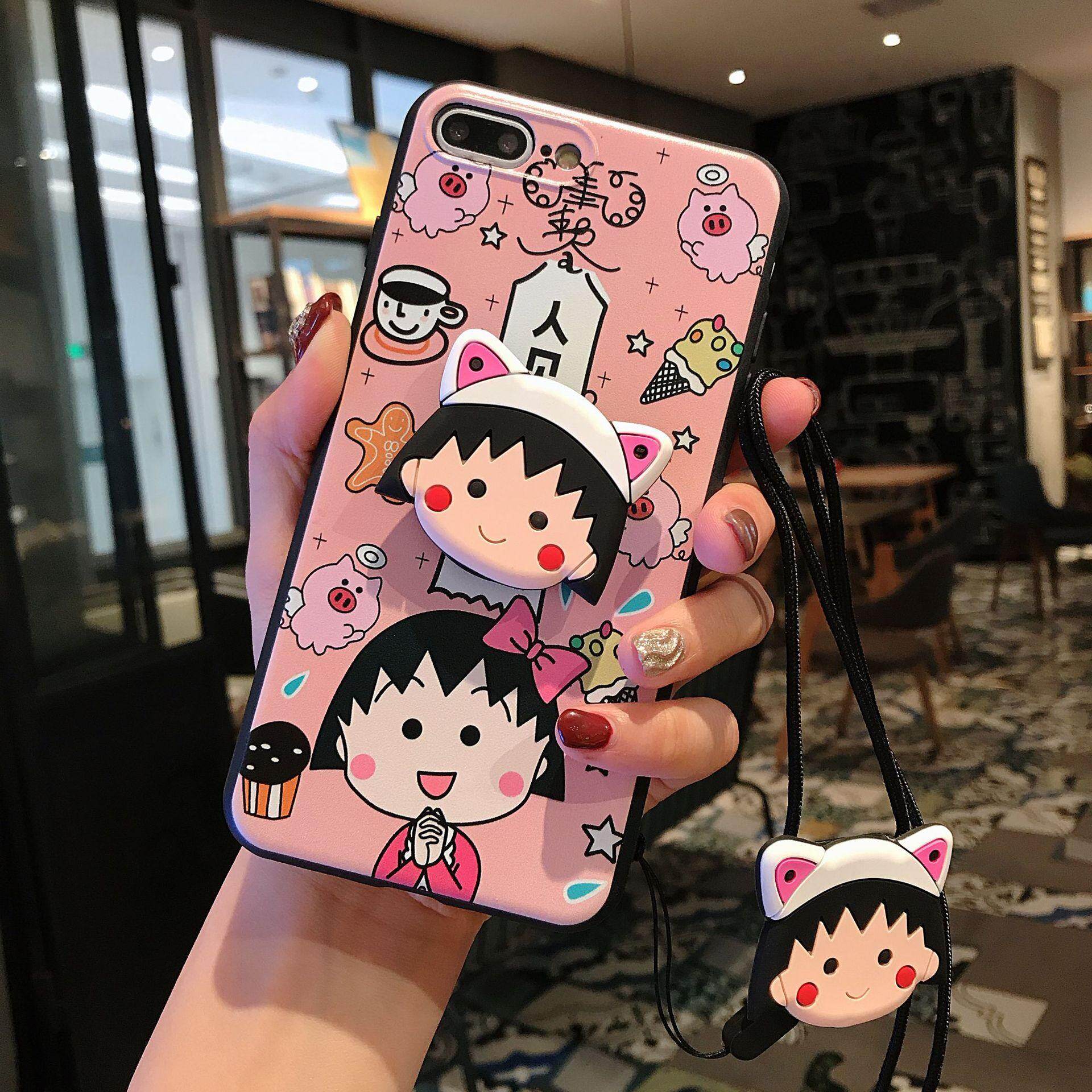 Ins cartoon strobe 8p is suitable for Apple XS mobile phone shell women ...