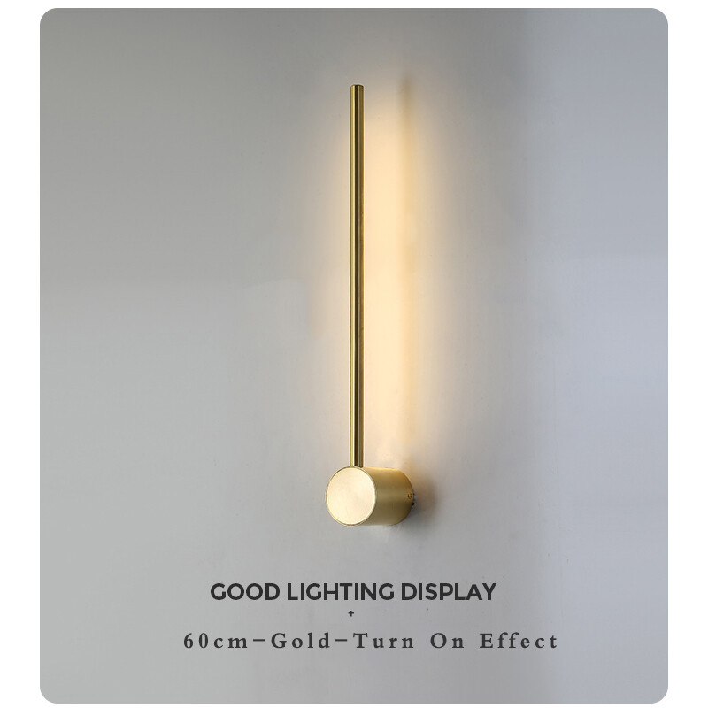 Fumi Modern Long Strip Wall Lamp, LED minimalist indoor wall light for ...